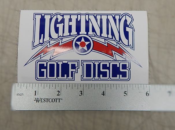 Lightning Golf Discs Sticker • Marshall Street Disc Golf