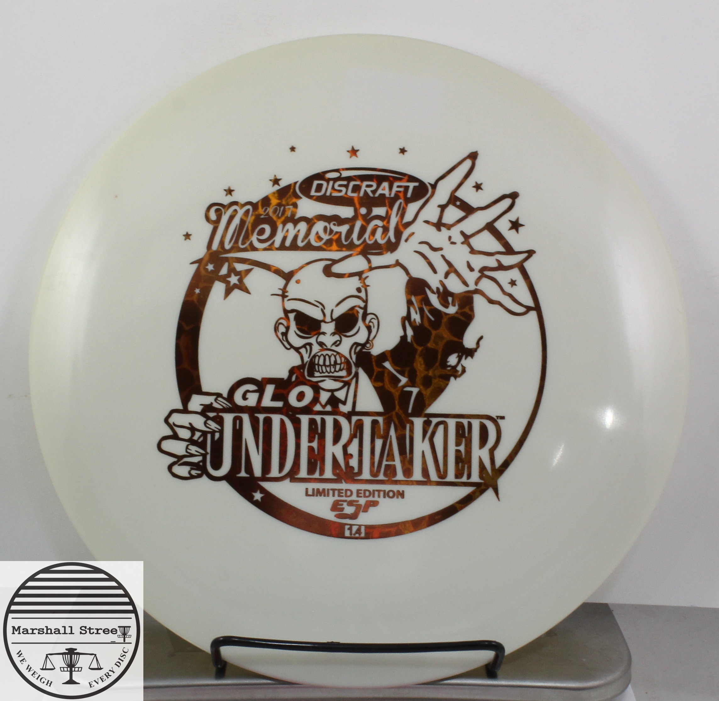 Glow ESP Undertaker, 2017 Memo • Marshall Street Disc Golf