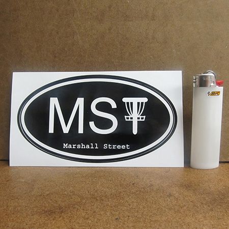MSt Logo Sticker • Marshall Street Disc Golf