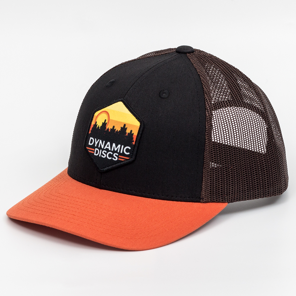 DD Sunset Hex Snapback Hat • Marshall Street Disc Golf