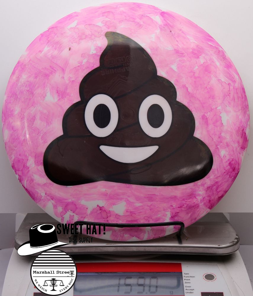 Gold Sapphire Poop Emoji • Marshall Street Disc Golf