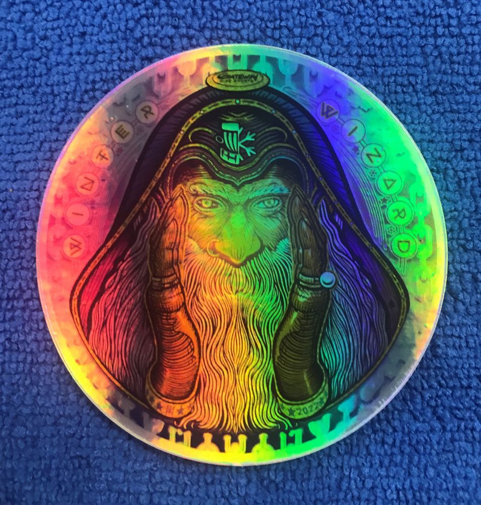 Winter Wizard Sticker • Marshall Street Disc Golf